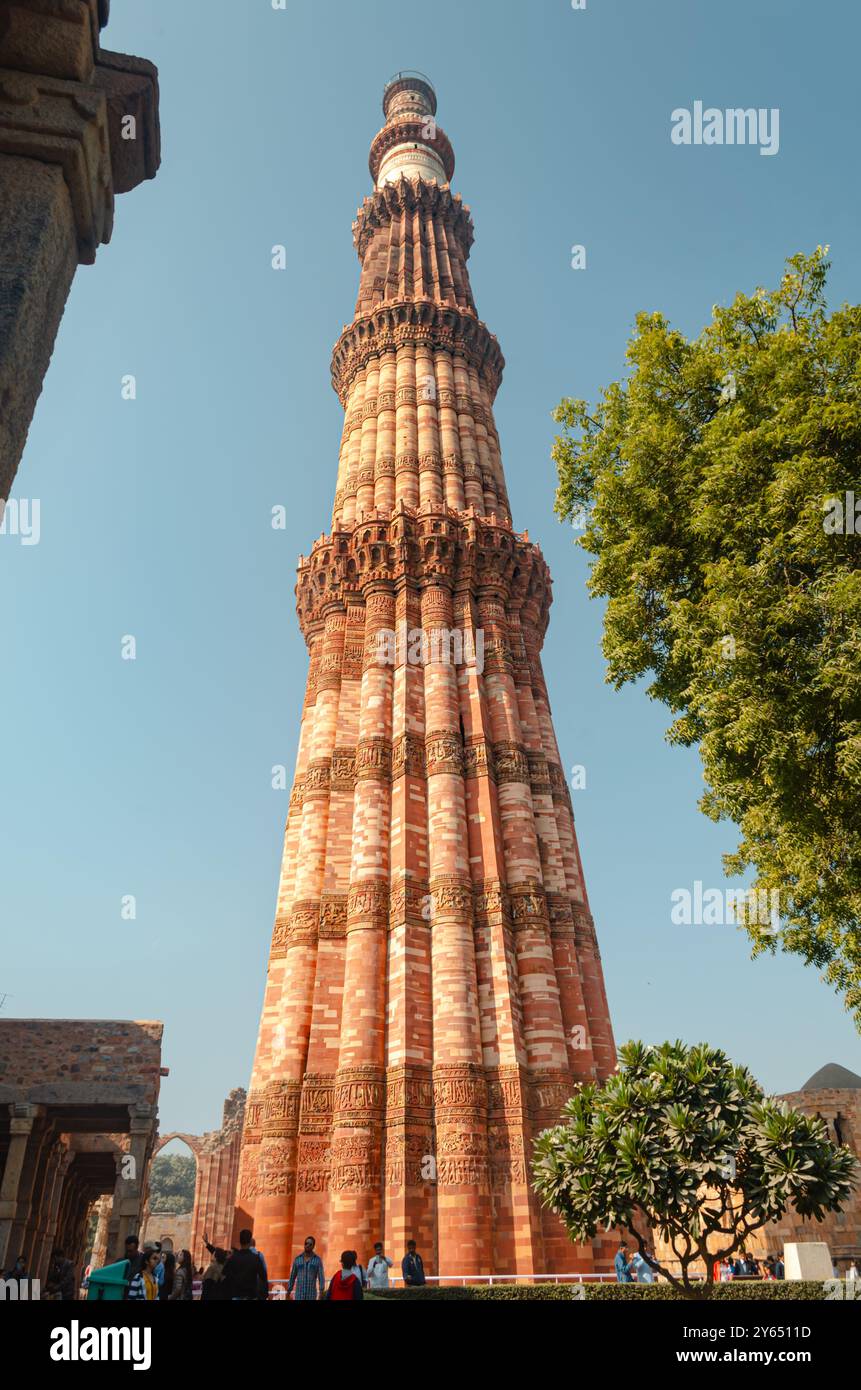 Qutb Minar / Qutub Minar / Qutab Minar, minaret tower at Qutab Minar ...