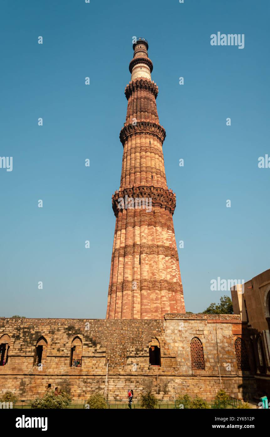 Qutb Minar / Qutub Minar / Qutab Minar, minaret tower at Qutab Minar ...