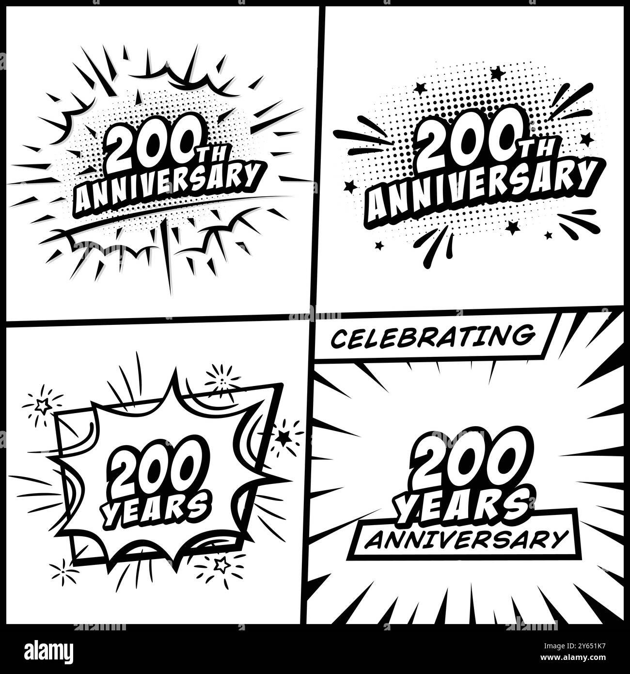 200 years logo Stock Vector Images - Alamy