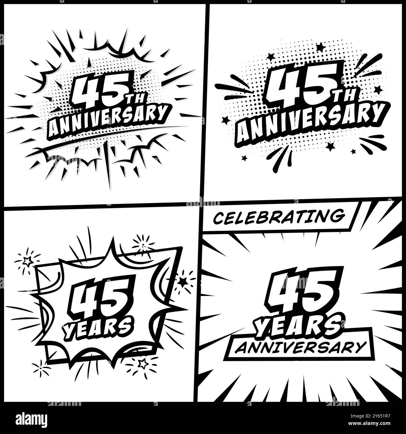 45 years anniversary logo collection. 45th years anniversary ... 45 years anniversary logo collection. 45th years anniversary ...