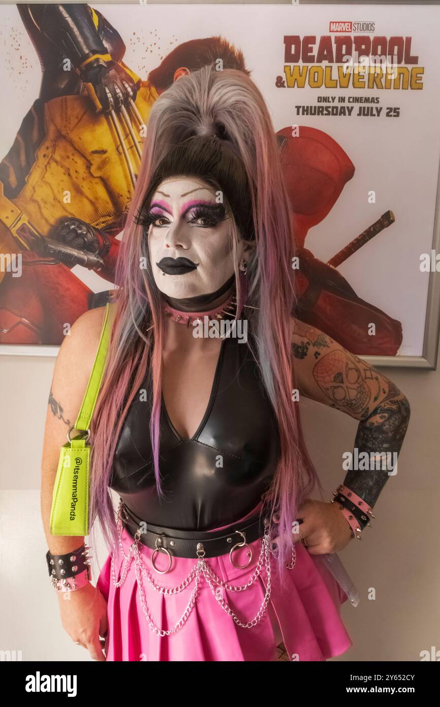 England, Kent, Folkestone, Folkestone Pride Parade, Portrait of Drag ...