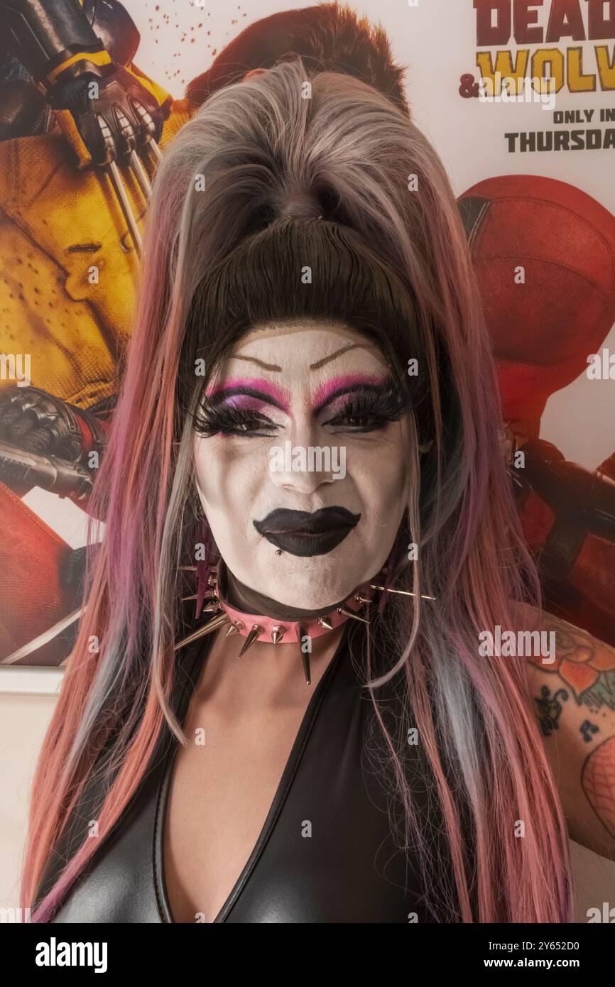 England, Kent, Folkestone, Folkestone Pride Parade, Portrait of Drag ...