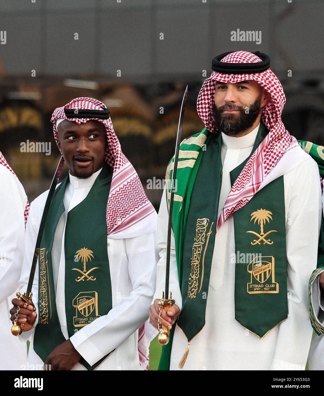 Jeddah, Saudi Arabia. 24th Sep, 2024. French football player Karim ...