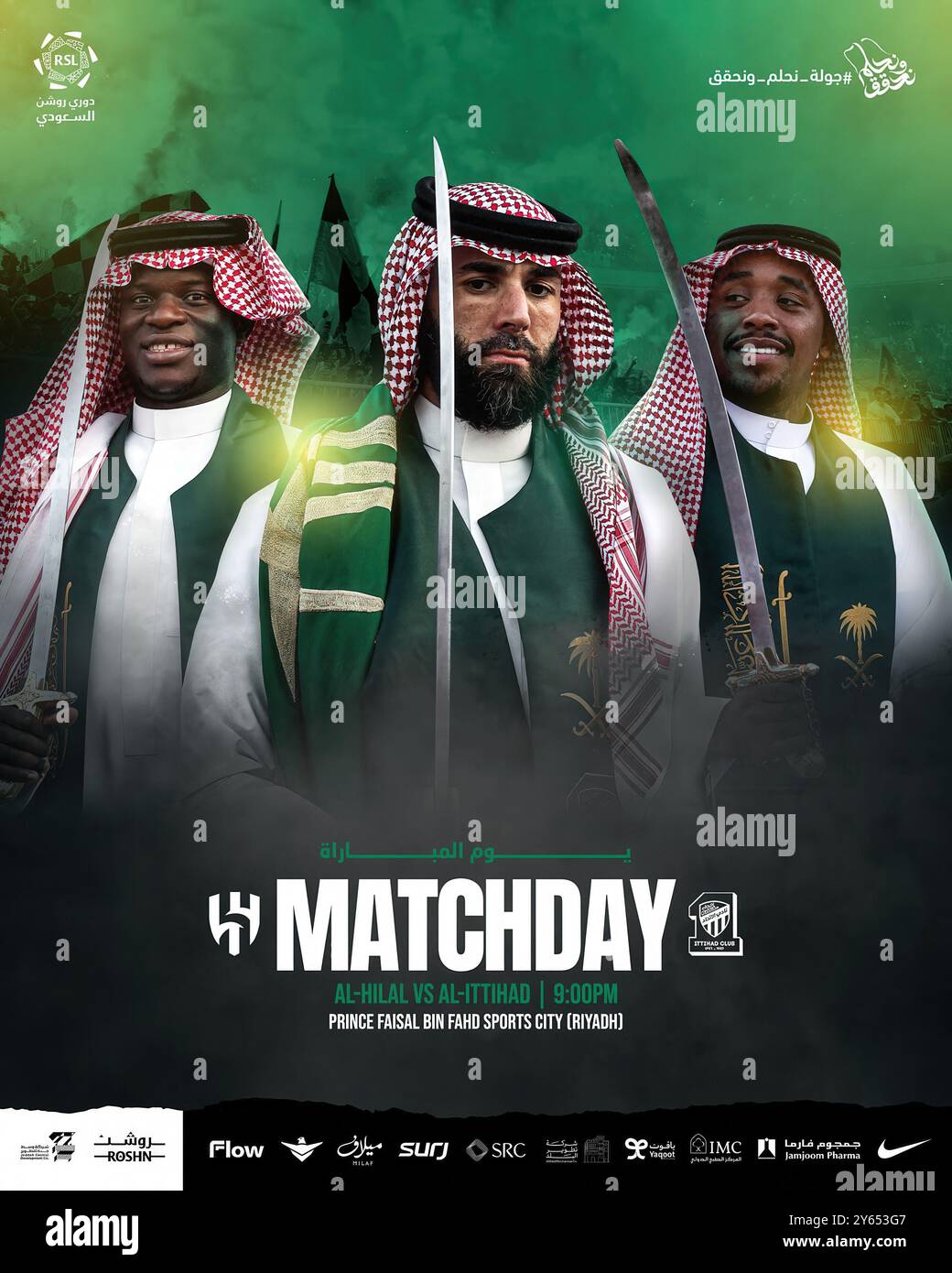 Jeddah, Saudi Arabia. 24th Sep, 2024. A poster shows French football ...