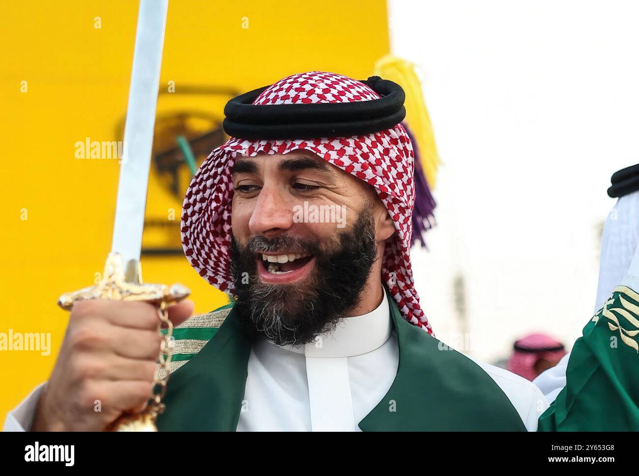 Jeddah, Saudi Arabia. 24th Sep, 2024. French football player Karim ...