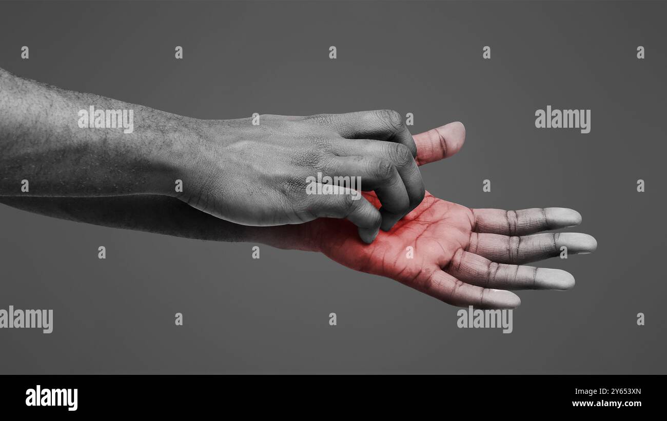 Black man scratching itch hi-res stock photography and images - Alamy