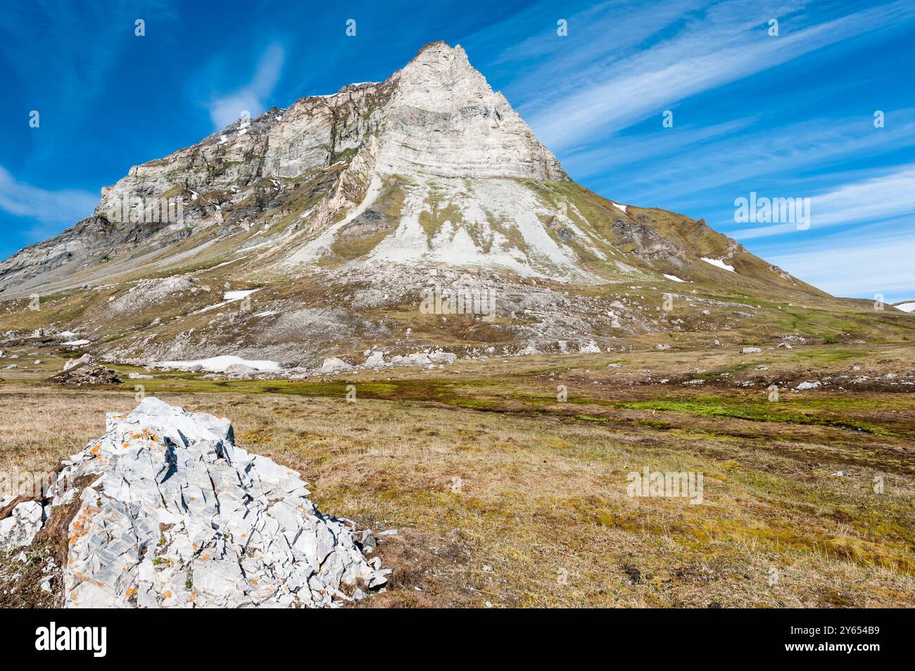 Alkehornet, Spitsbergen West coast, Svalbard archipelago, Norway Stock ...