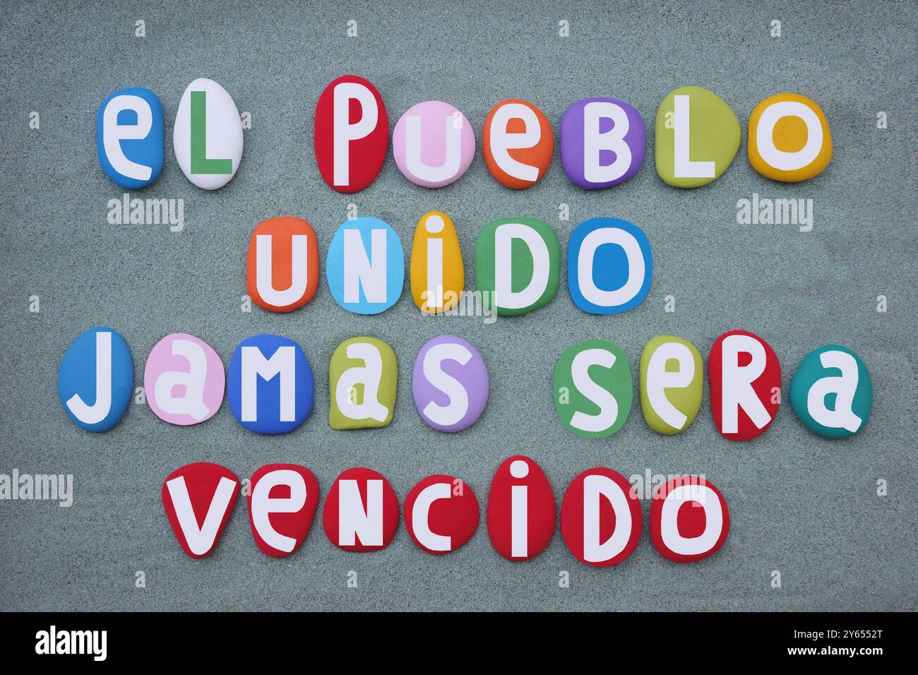 El pueblo unido jamas sera vencido, social slogan, The People united ...