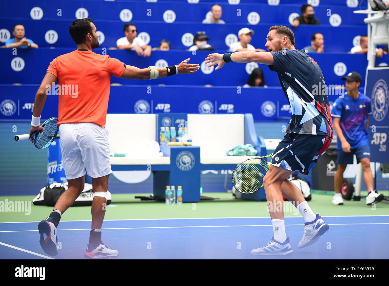 Chengdu, China. 24 September, 2024. YukiBHAMBRI(IND)/AlbanoOLIVETTI(FRA ...