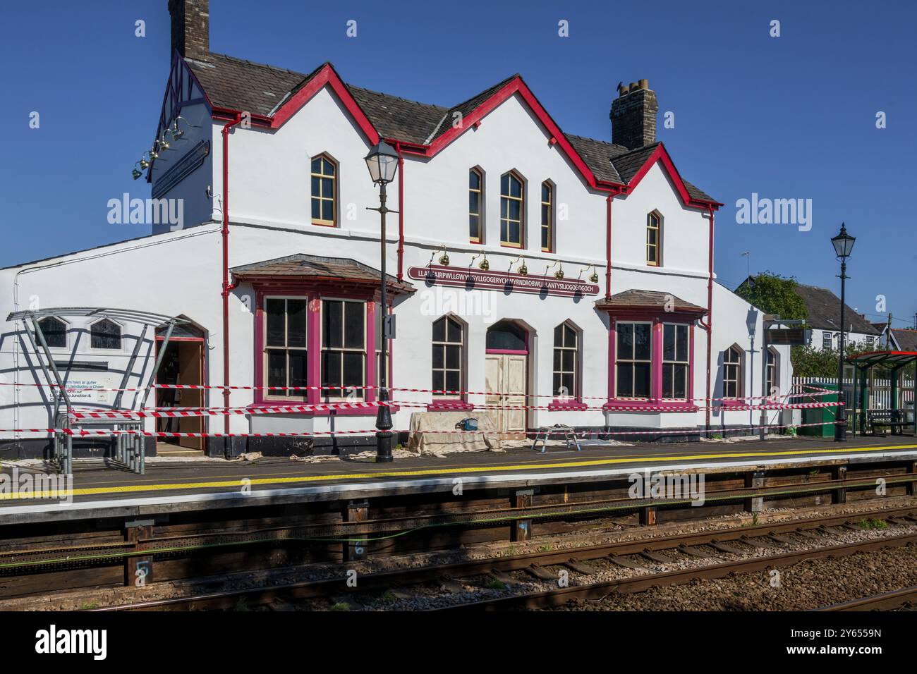 Llanfair pg railway station anglesey hi-res stock photography and images - Alamy