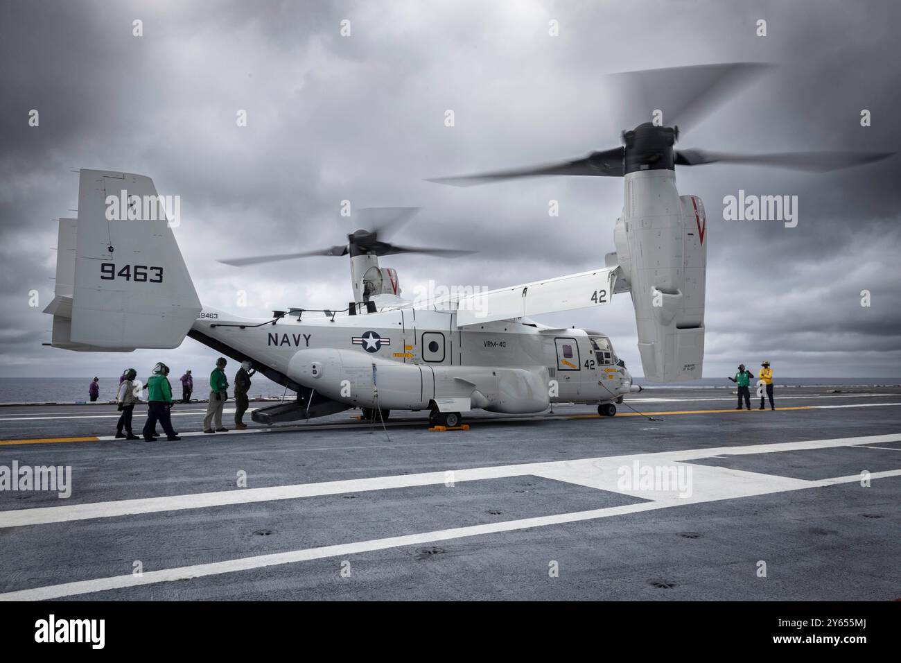 ATLANTIC OCEAN (Sept. 19, 2024) C A CMV-22B Osprey, assigned to the ...
