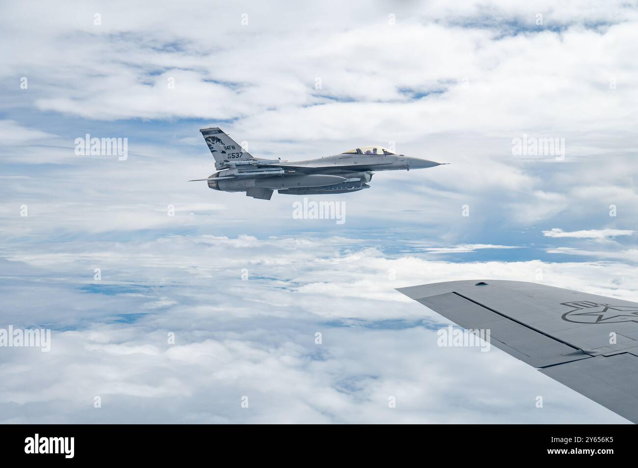 A U.S. Air Force F-16CM Fighting Falcon operated by the 179th ...