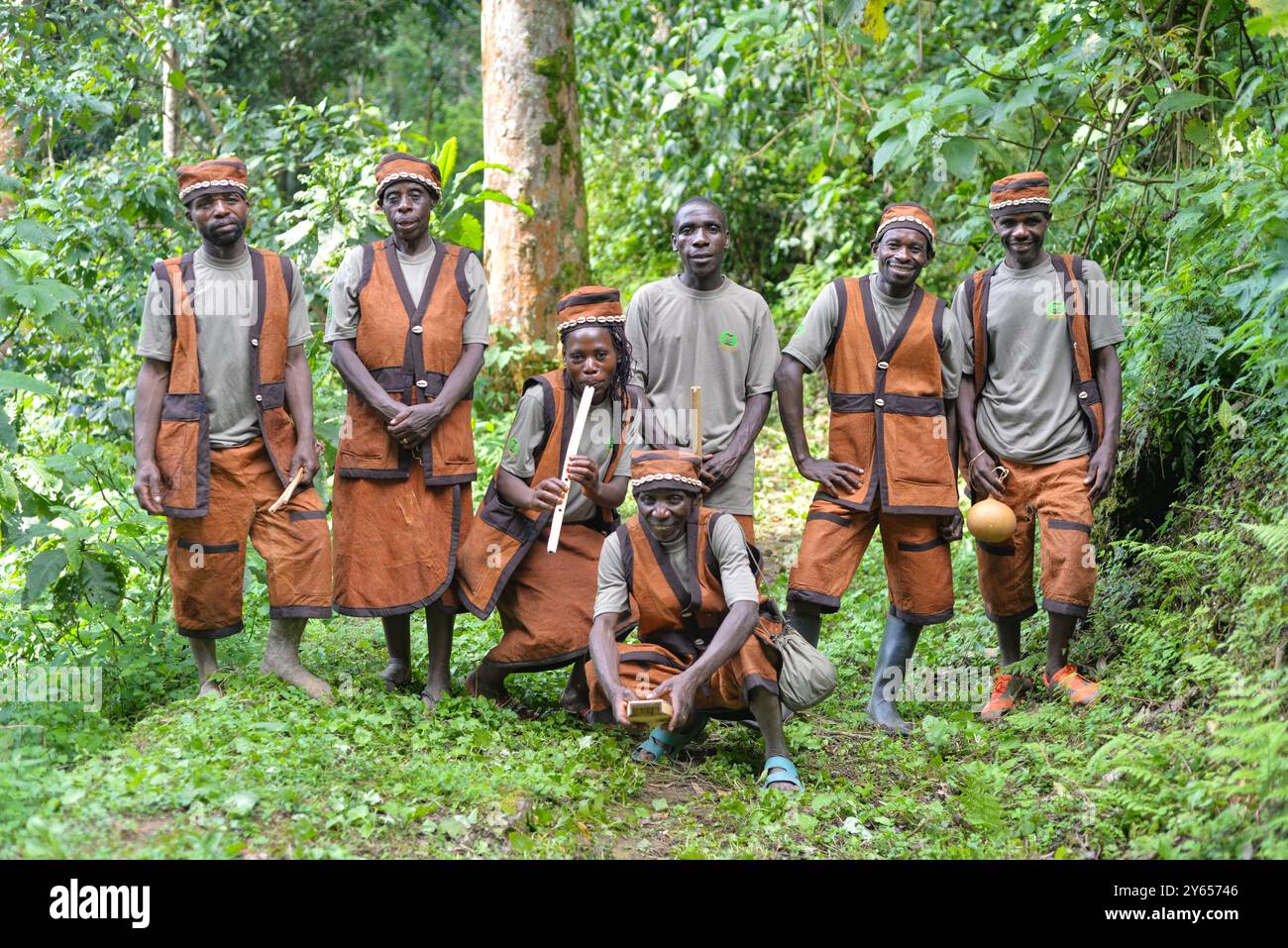 A Group of Pygmies ( Batwa in Bwindi Impenerable National Park Uganda ...