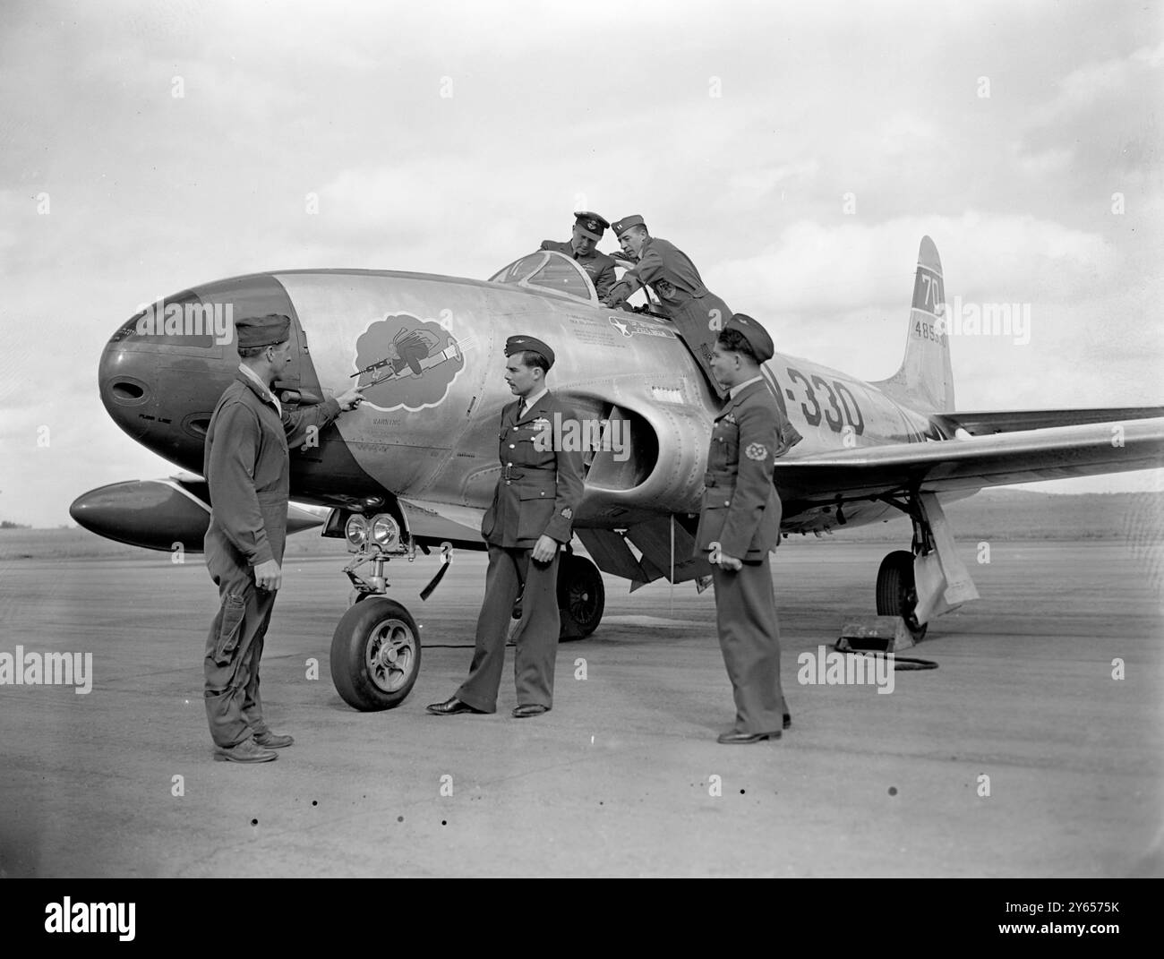 I6 Lockheed F-80a jet fighter aircraft of the United States Air Force ...