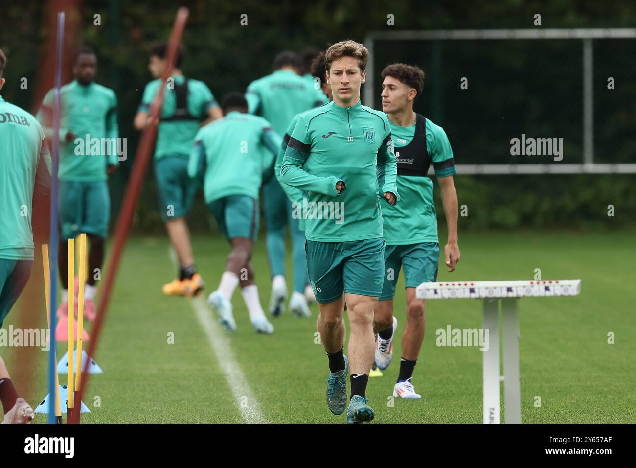 Brussels, Belgium. 24th Sep, 2024. Anderlecht's Yari Verschaeren ...