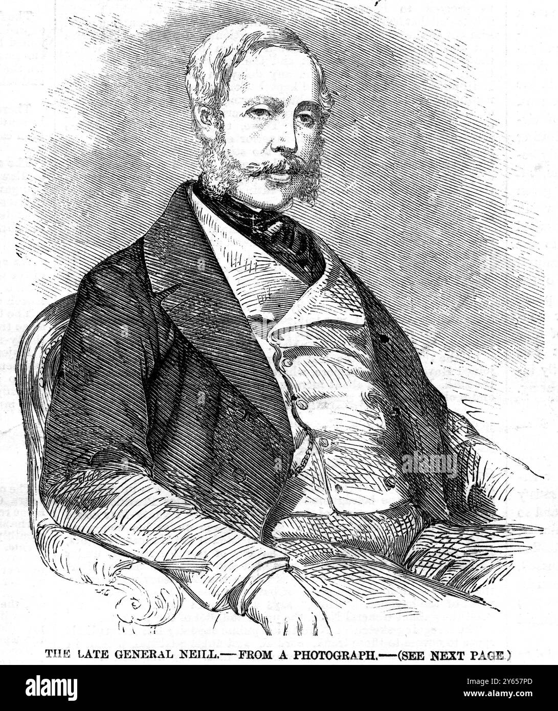 Brigadier - General James Neill , killed at Lucknow during the Indian Mutiny , 1857 Stock Photo ...