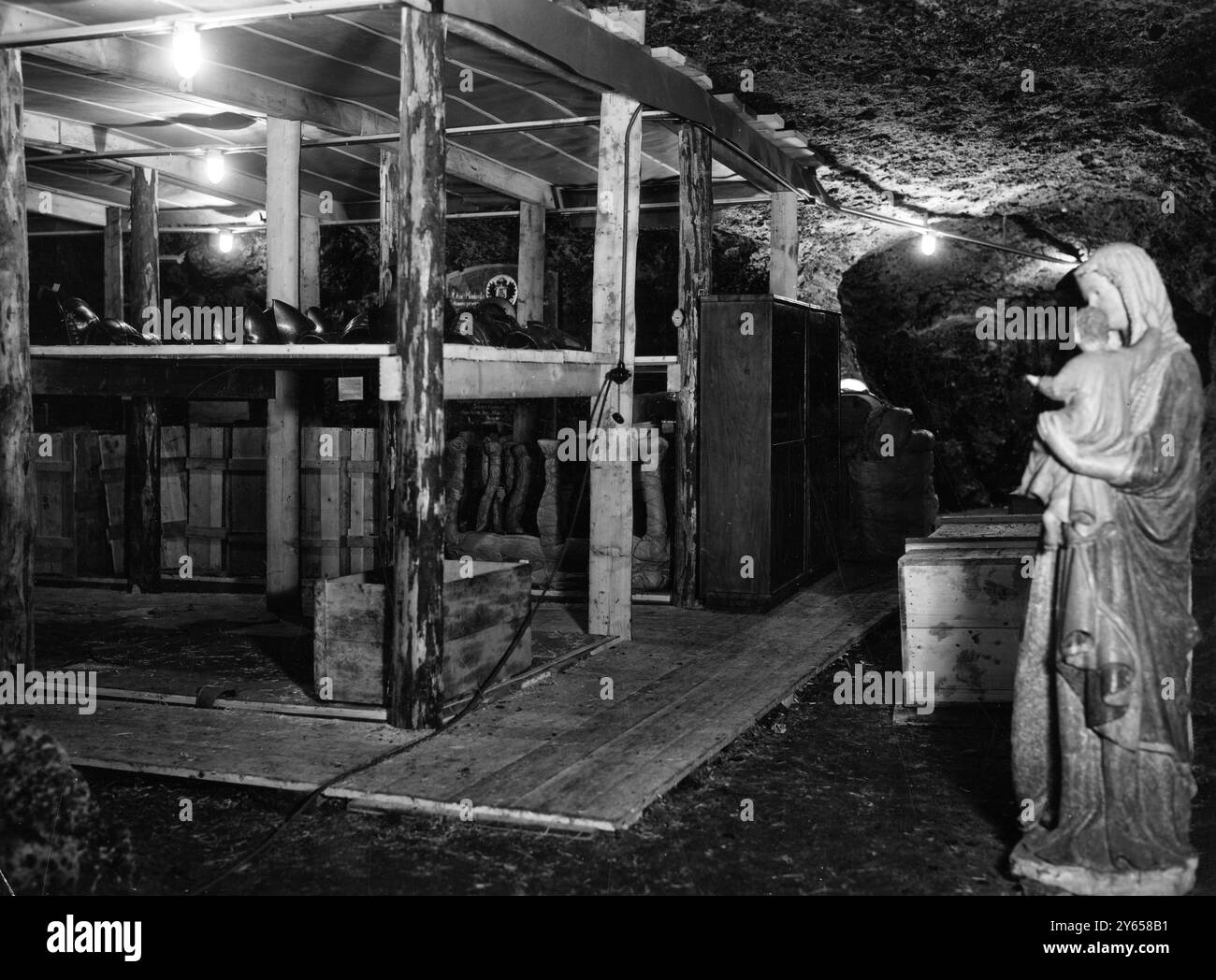 Nazi War Loot in the salt mines of Altaussee , Austria Stock Photo - Alamy