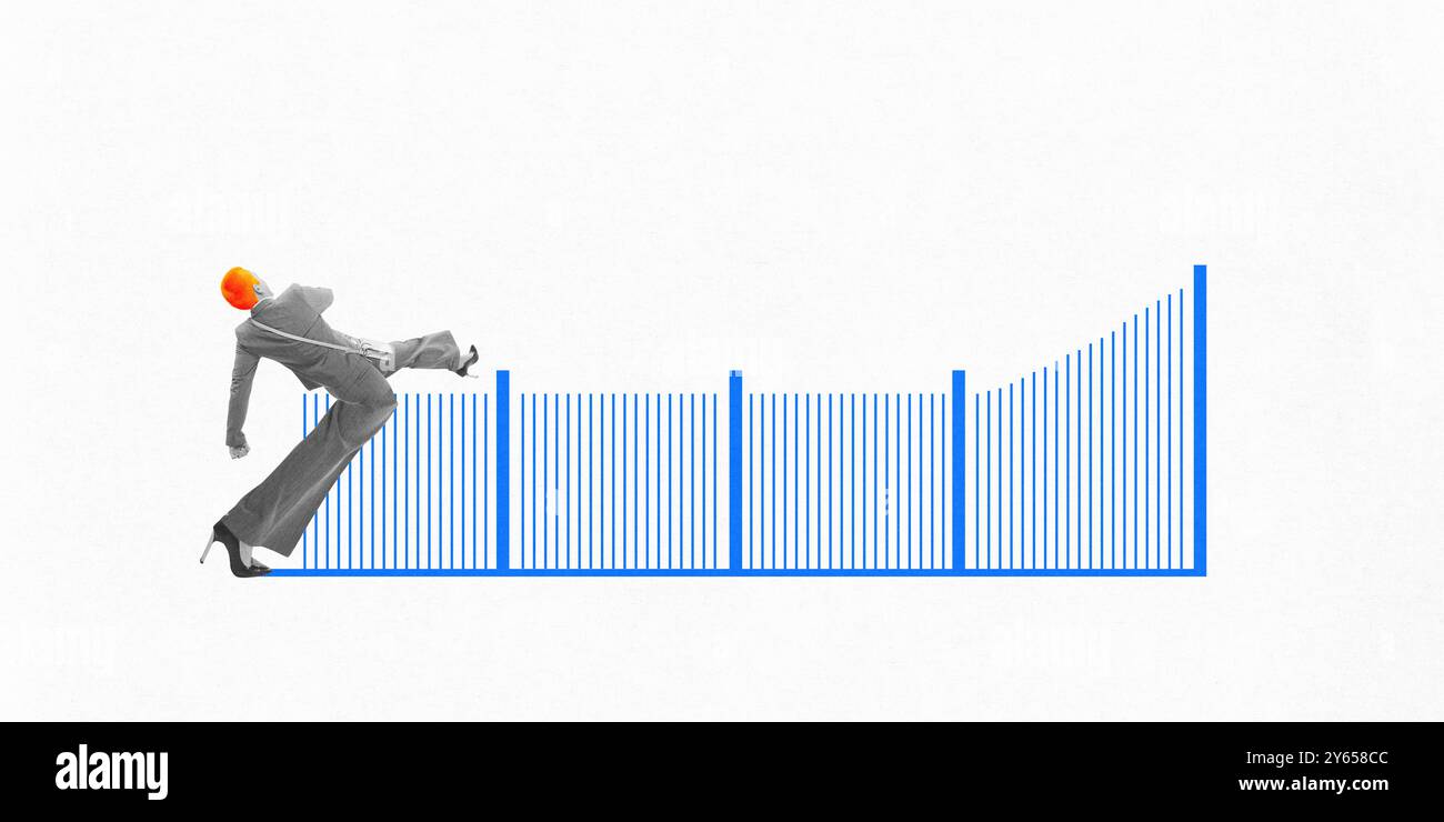 Breaking through barriers Cut Out Stock Images & Pictures - Alamy