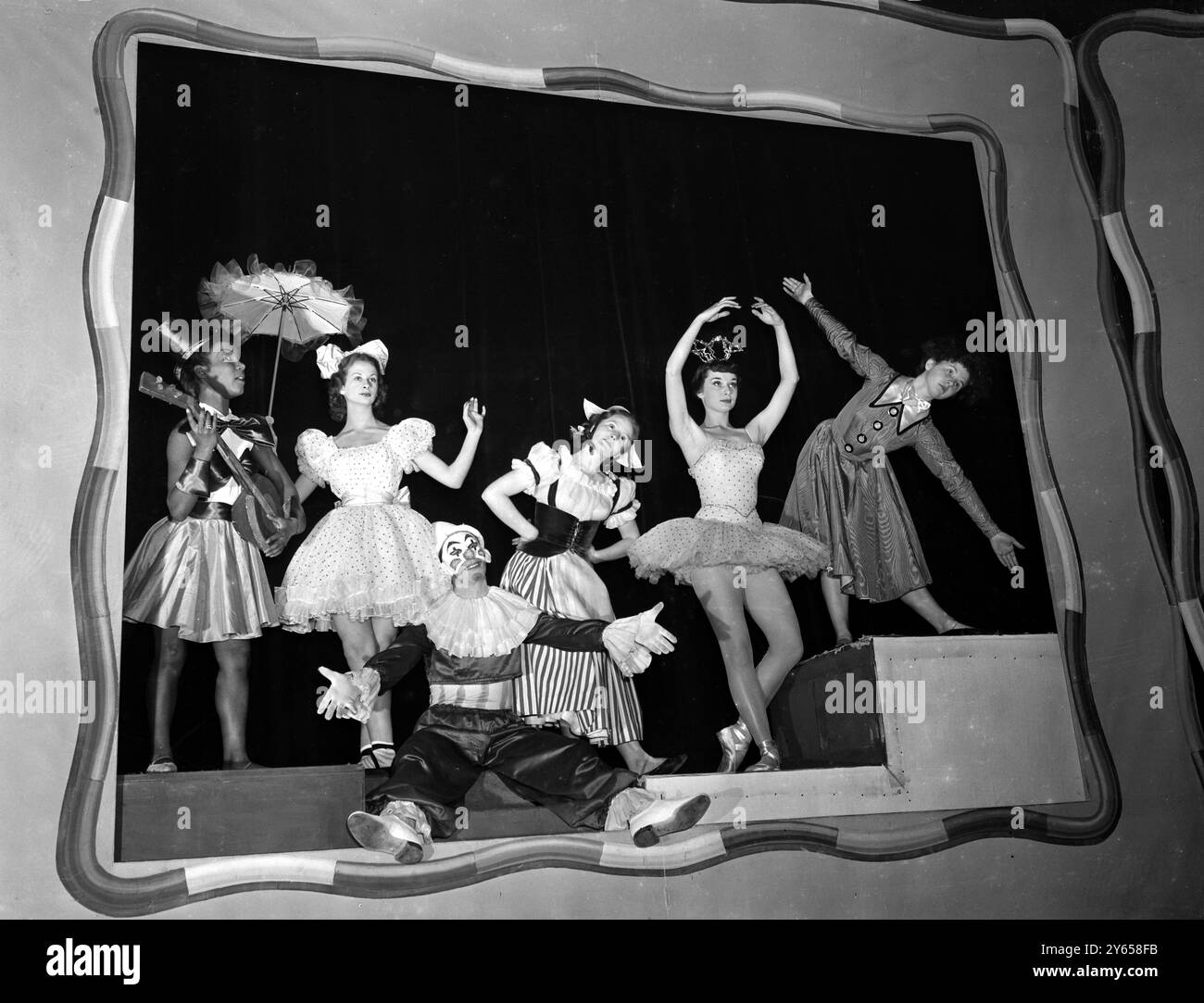 The Toy Ballet seen during rehearsal . Left to right Cherry Adele ...