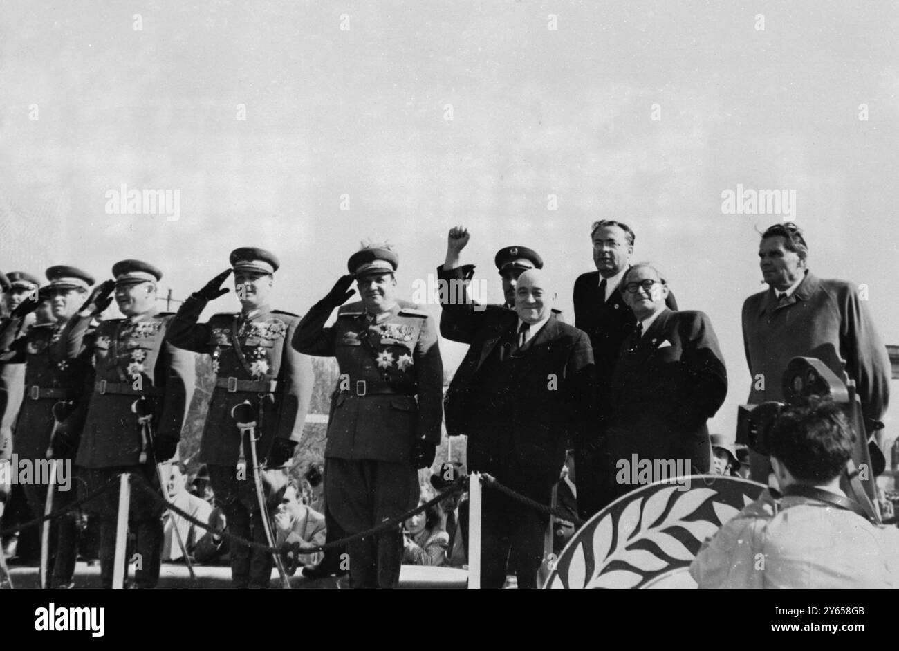 May Day Parade , Budapest Mathias Rakosi , President of the People's ...