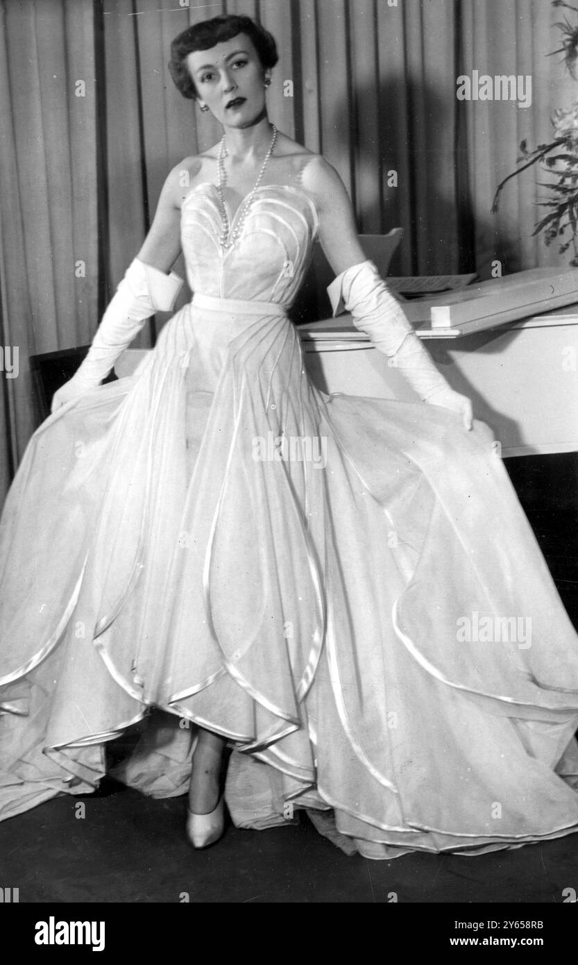 One of the Dior models at the Savoy Hotel , London wearing Offenbach ...