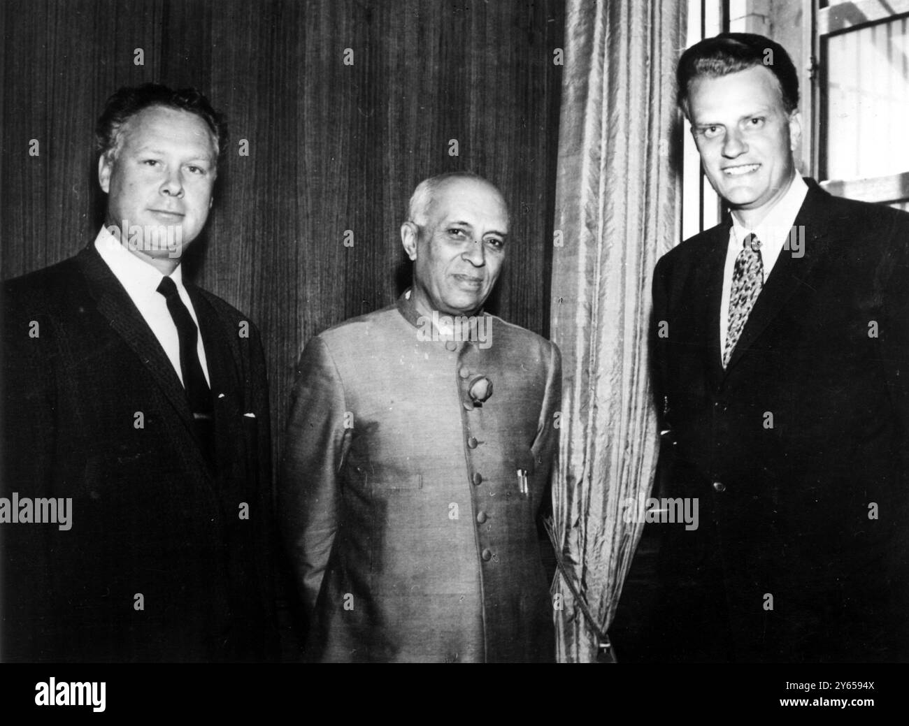 American evangelist Billy Graham , who is on a gospel-preaching tour of ...