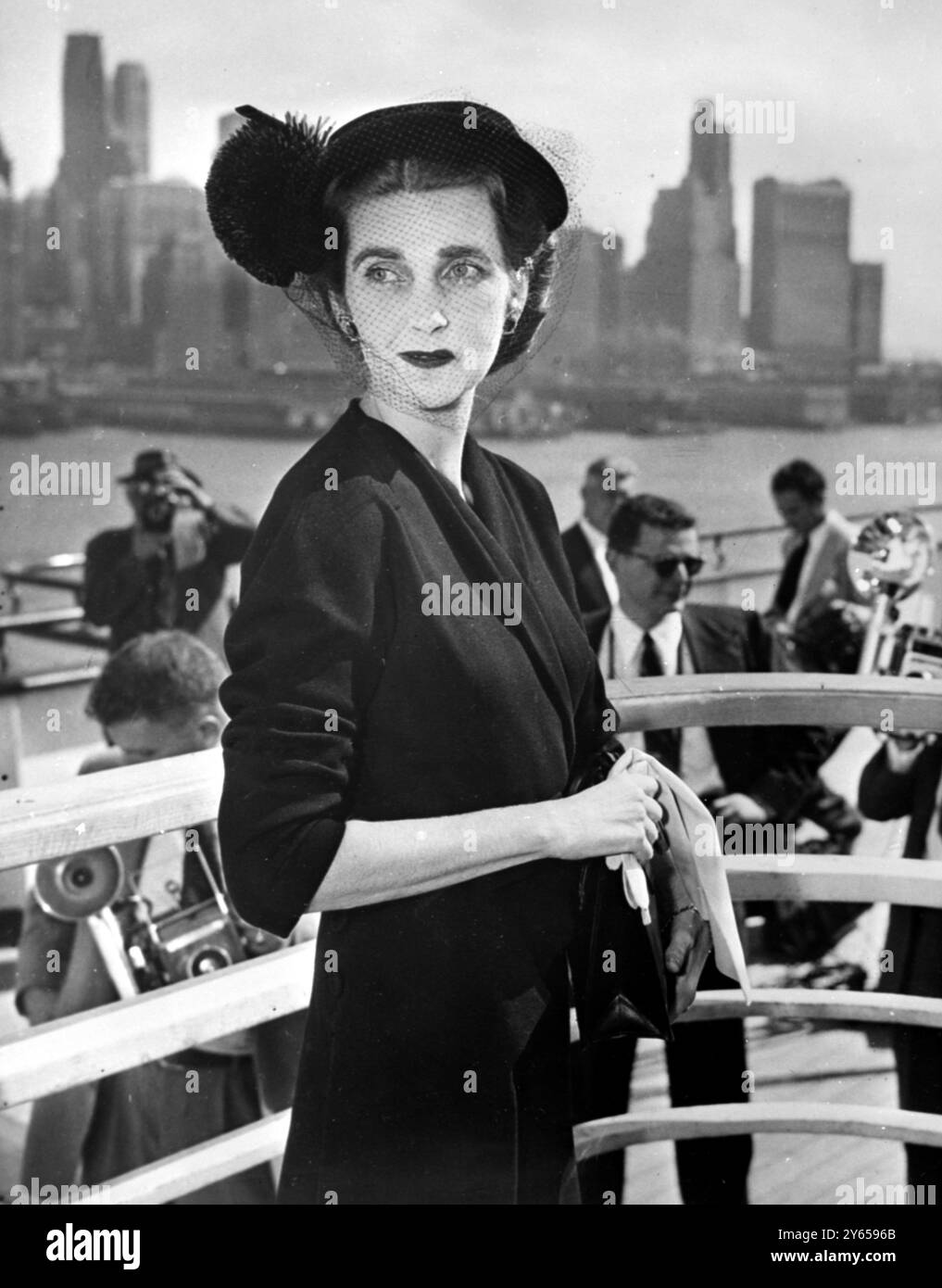 Barbara Hutton , the Woolworth heiress , arrives in New York aboard the ...
