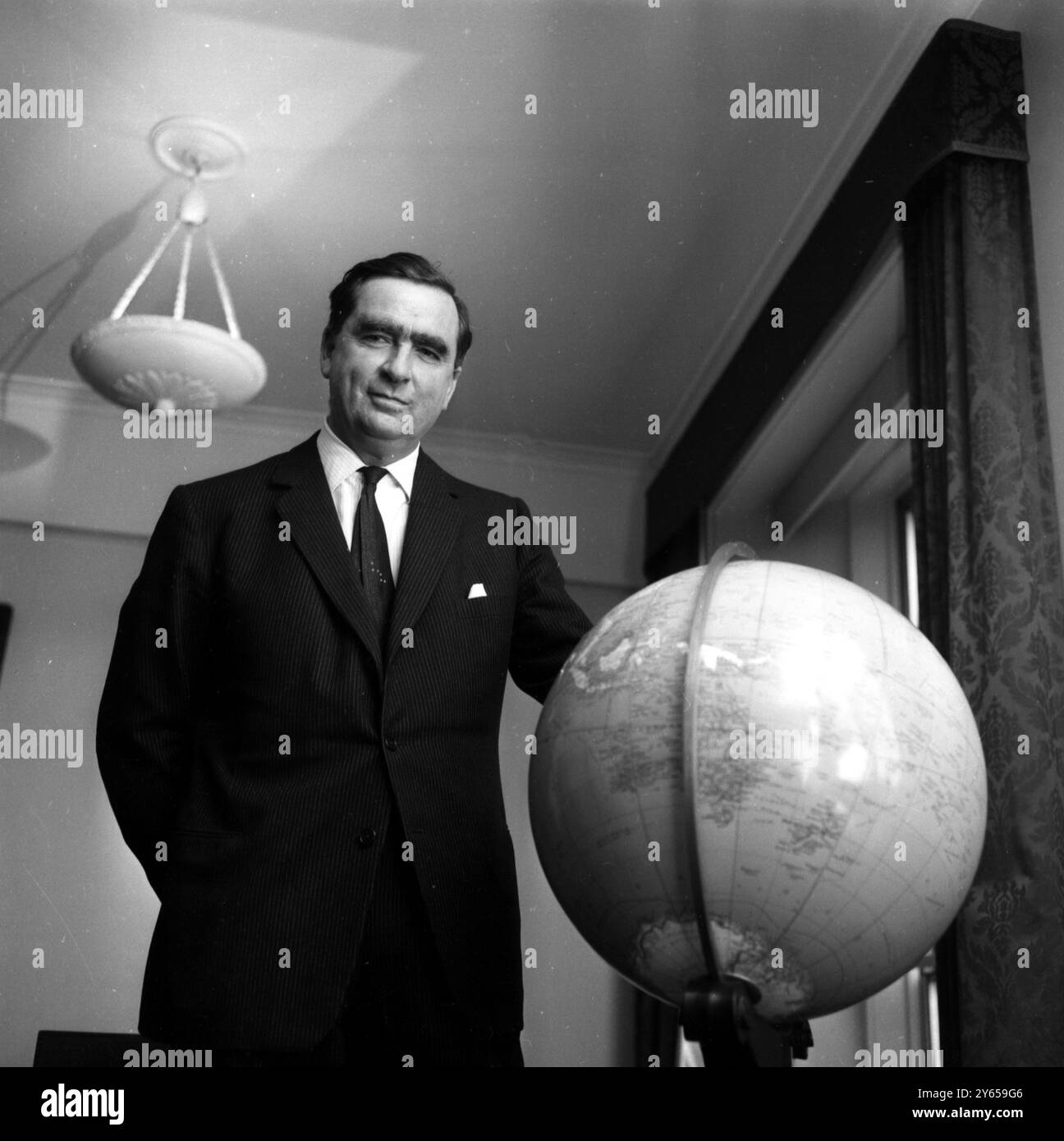 New portrait of Denis Healey , Minister of Defence in the British ...