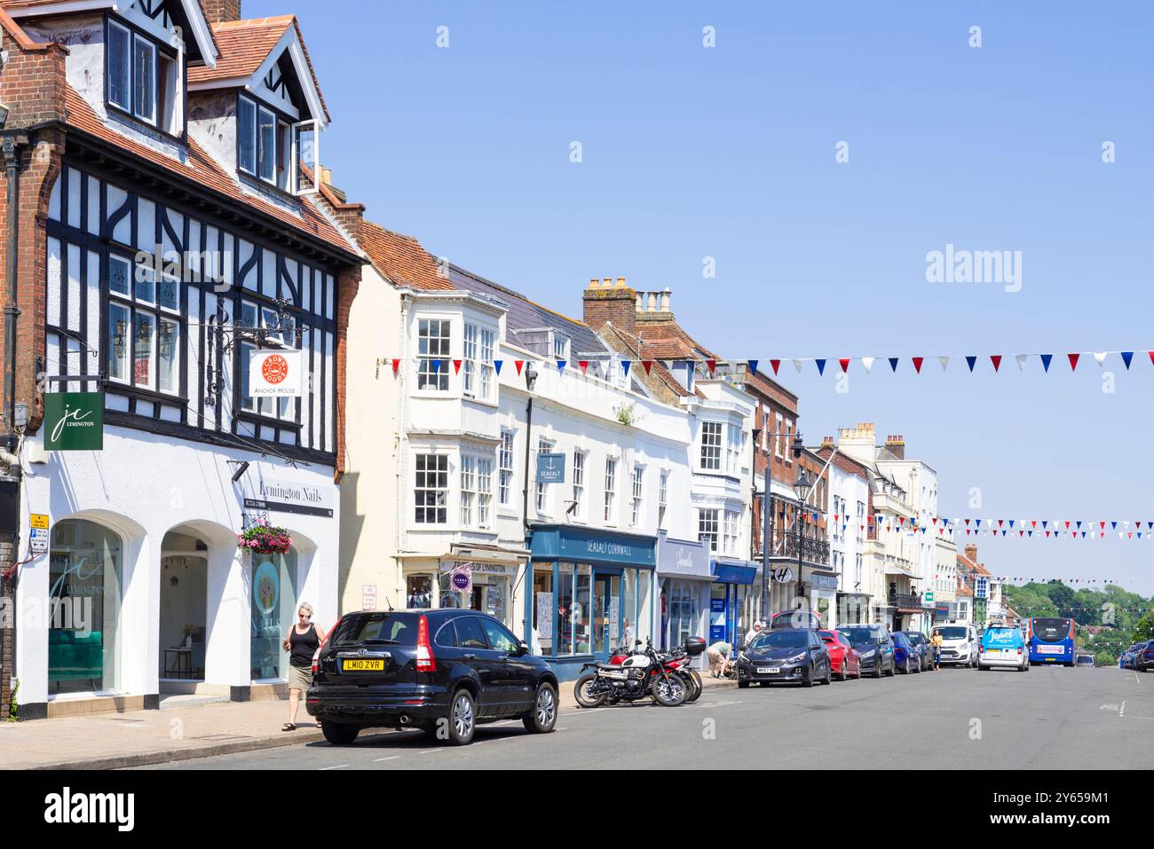 Lymington high street shops in hi-res stock photography and images - Alamy