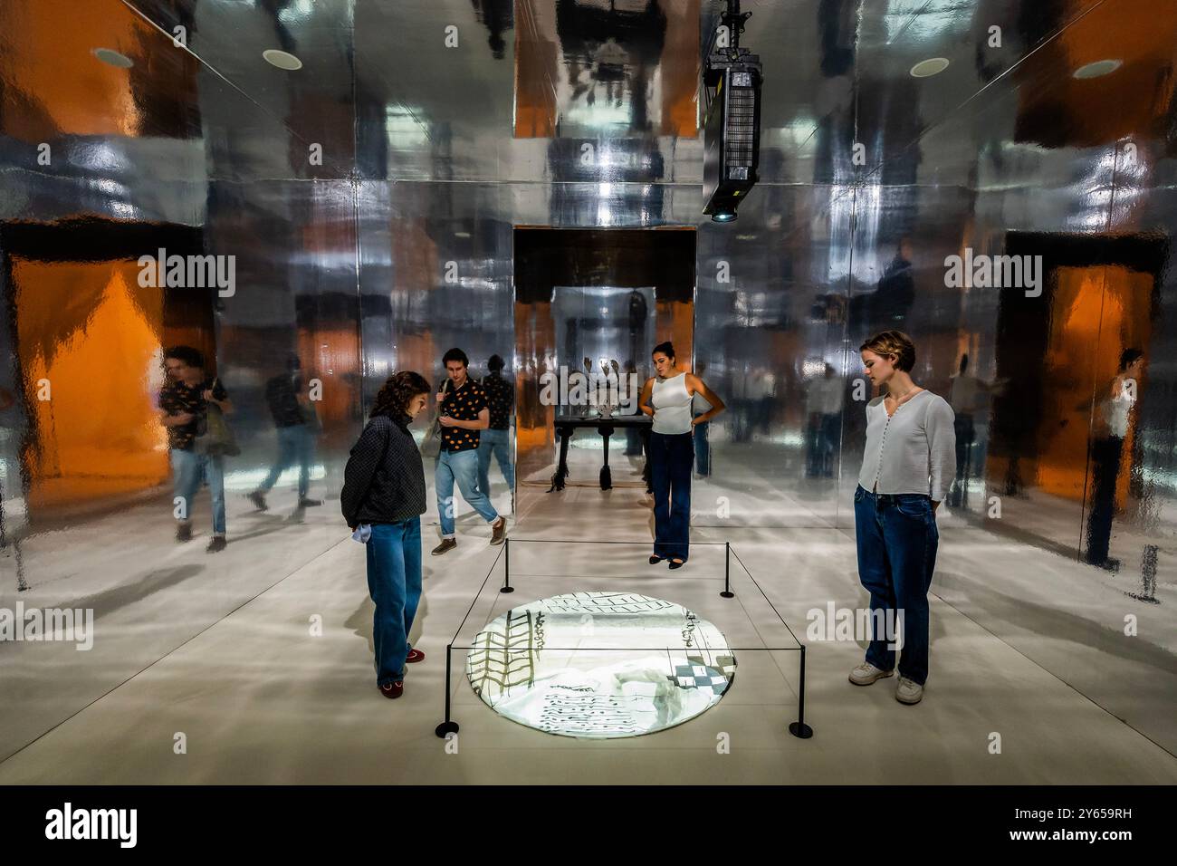 London, UK. 24th Sep, 2024. Delaine Le Bas's layered installations ...