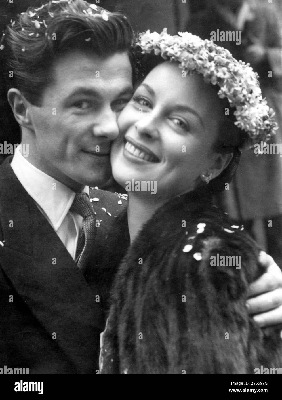 Constance Smith , 22 year old British screen star who is now appearing with Tyrone Power in his ...