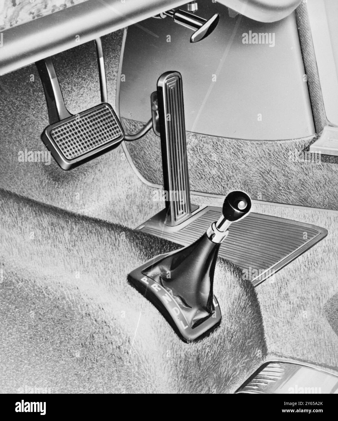 Europe's first two-pedal sports car. The centre floor selector lever of ...