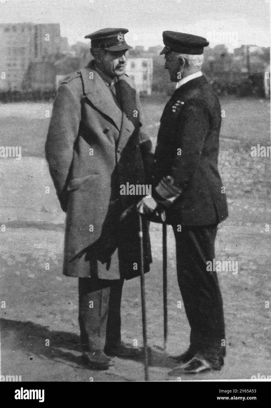 The British show of force in Constantinople : LtoR General Bridges and ...