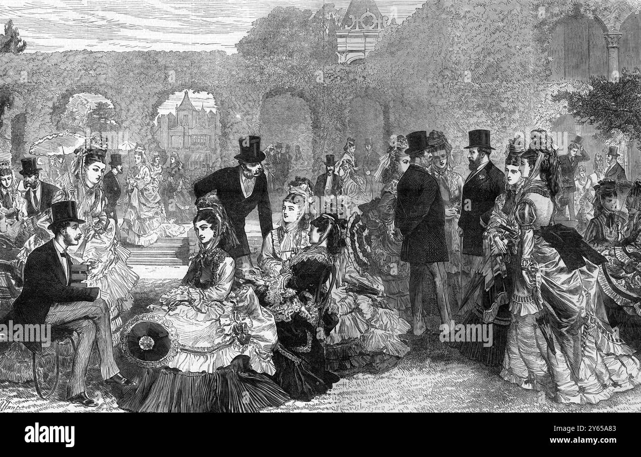 An artist impression of the south front of Holland House , Kensington ...