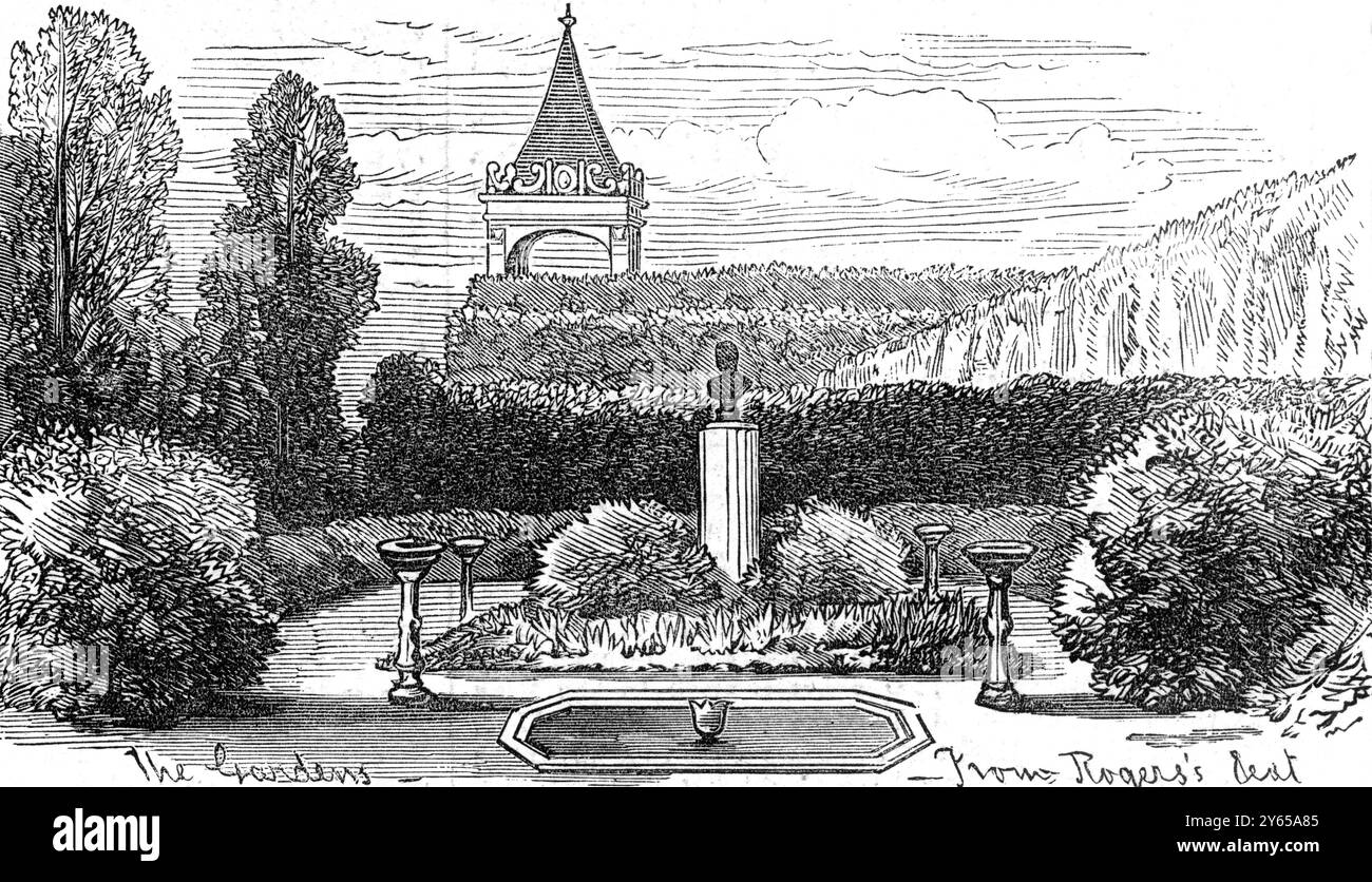 An artist impression of the south front of Holland House , Kensington ...