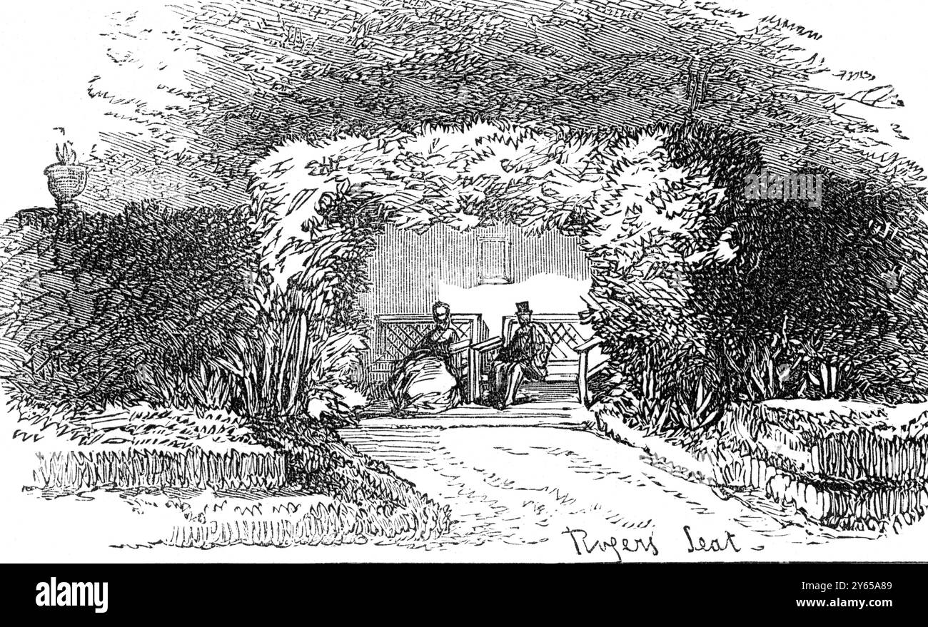 An artist impression of the south front of Holland House , Kensington ...