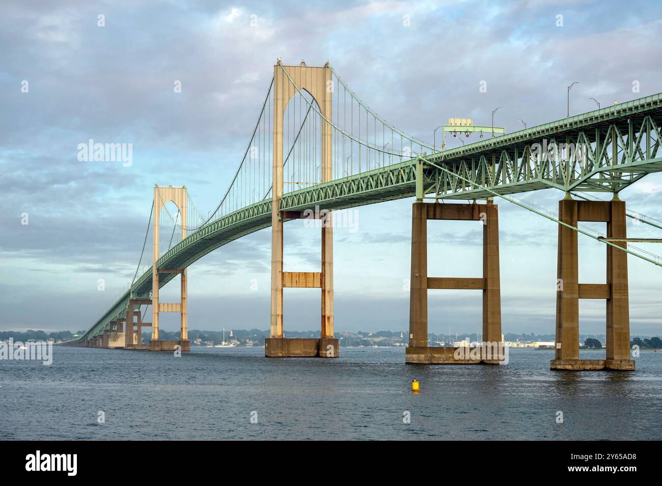 The Newport Pell Bridge in Newport, Rhode Island Stock Photo - Alamy