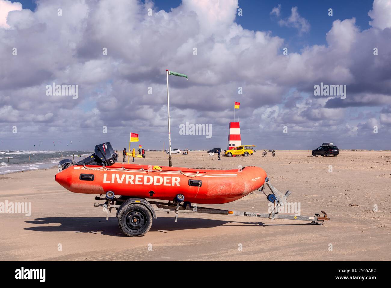 Coastguard post on Rømø, Denmark Stock Photo - Alamy