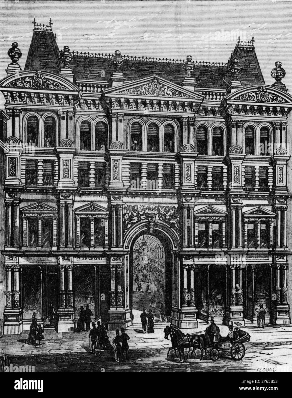 Ornate arcade Black and White Stock Photos & Images - Alamy