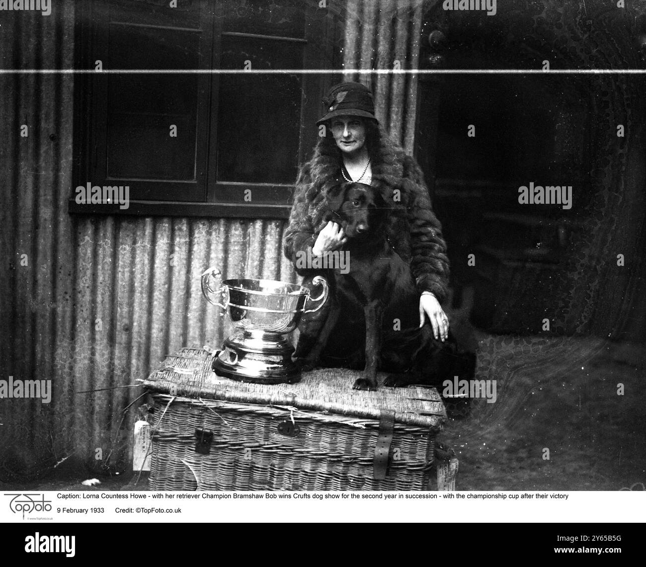 Lorna Countess Howe - with her retriever Champion Bramshaw Bob wins ...