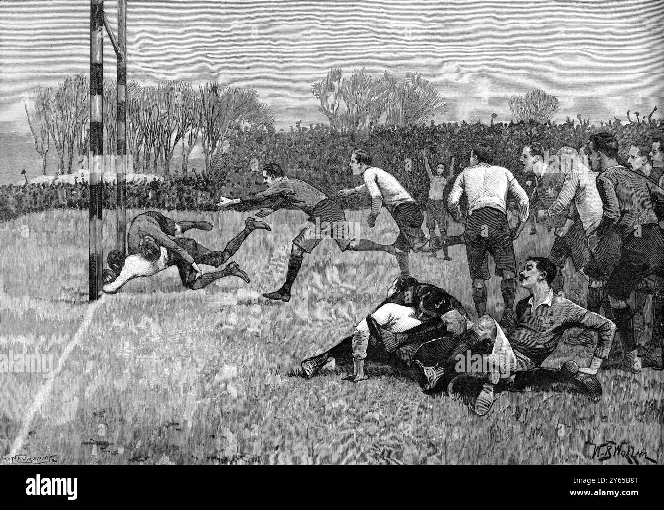 International Football ; England versus Wales . The match at Blackheath ...