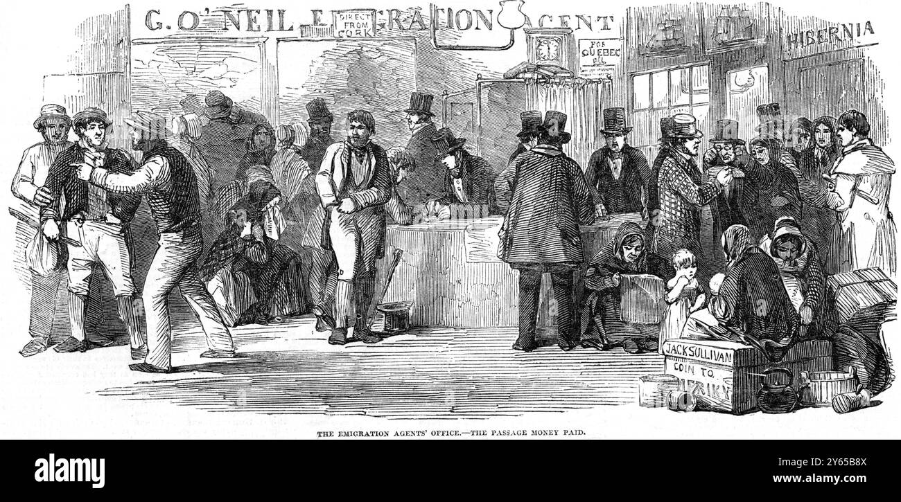 Irish immigrants Cut Out Stock Images & Pictures - Alamy