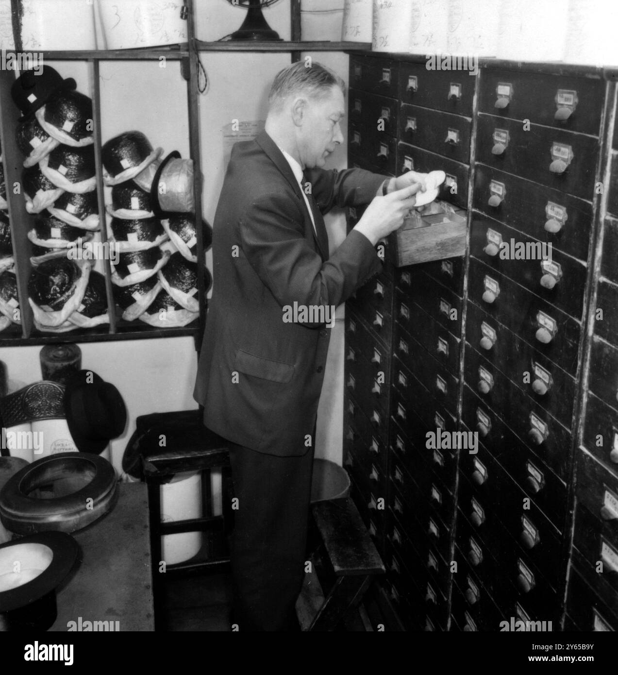 The famous London hat shop Lock and Company in St James's Street ...