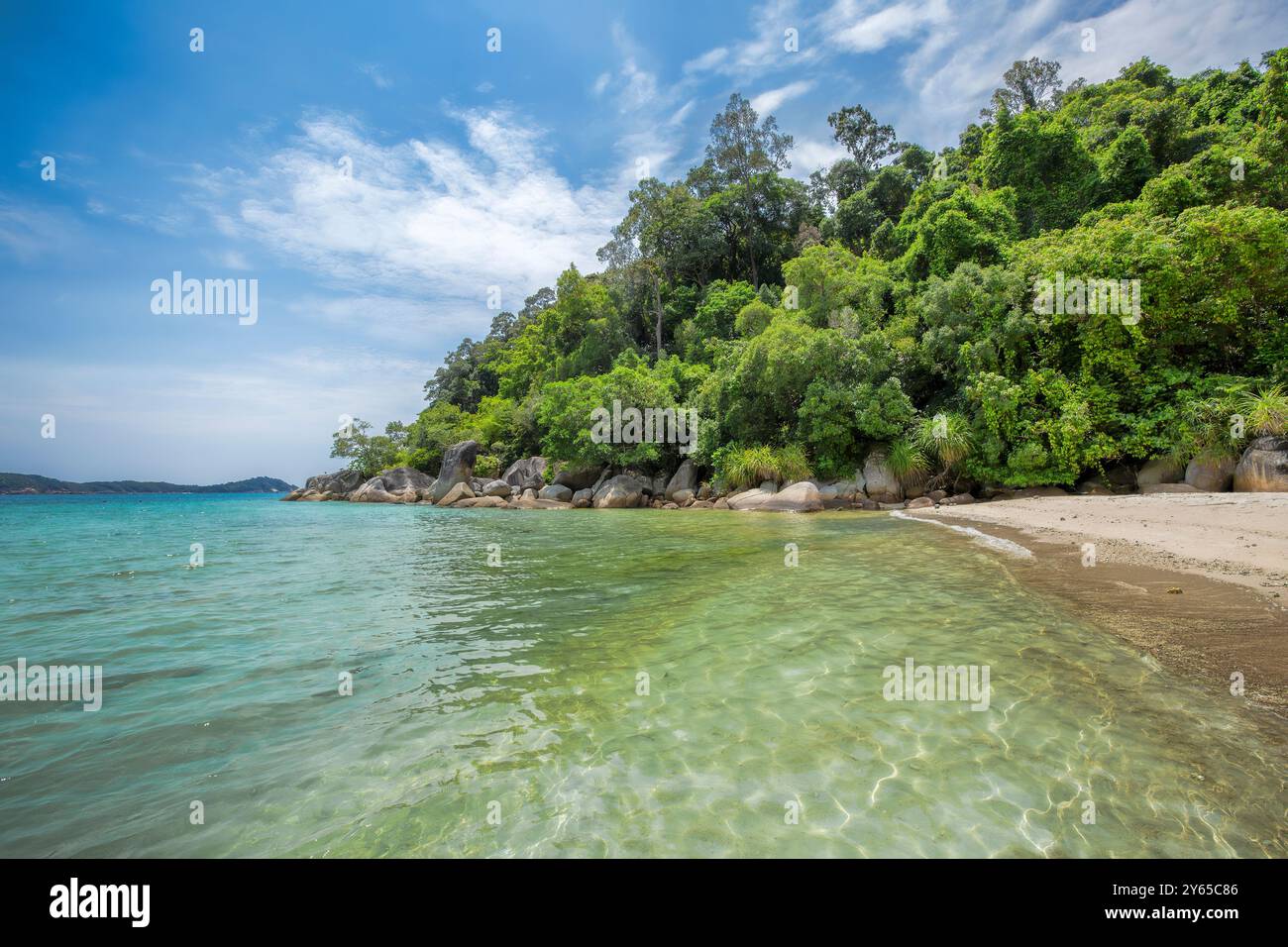 The Perhentian Island resort beach in Malaysia Stock Photo - Alamy