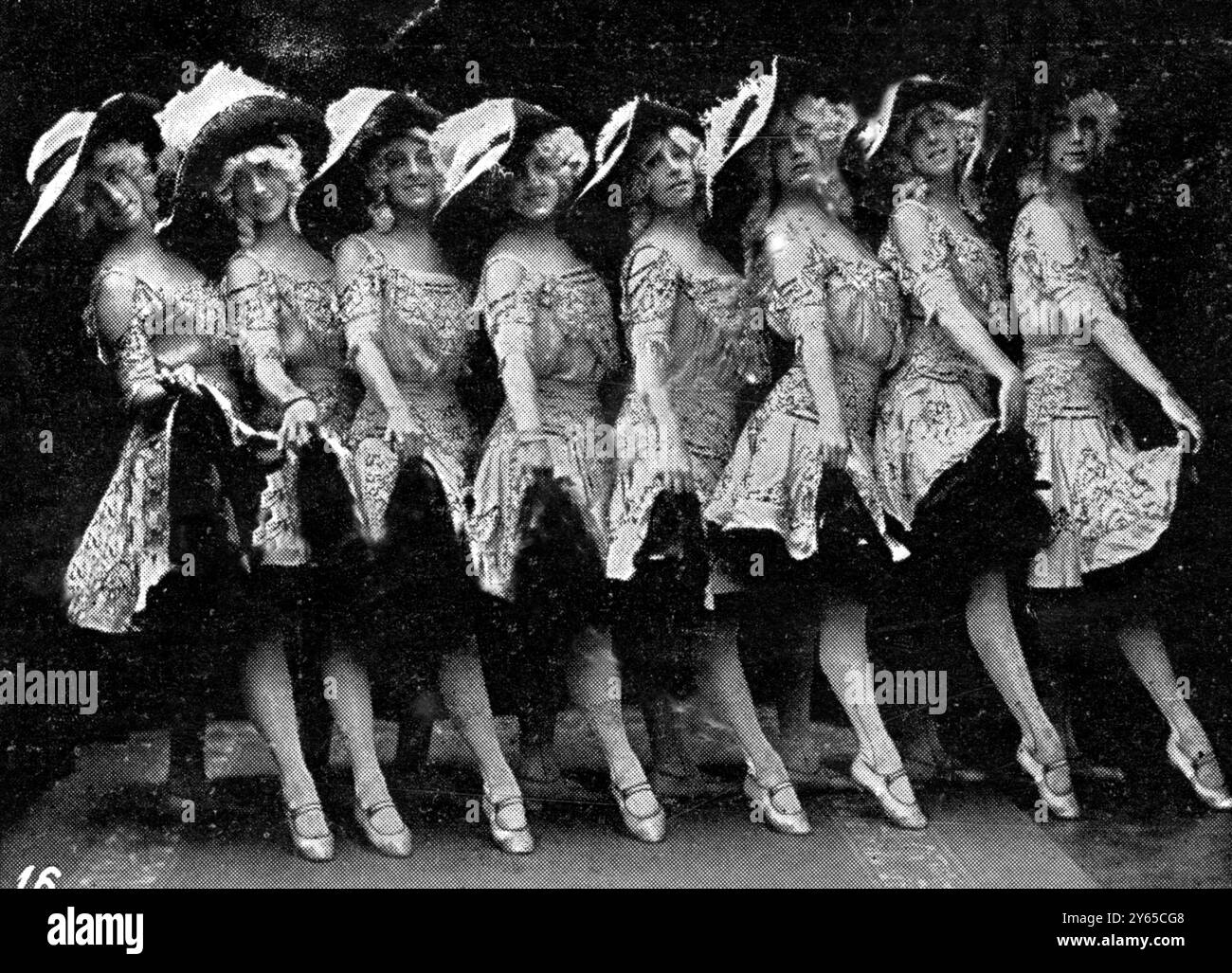 The Palace Girls (performing a dance in Wedgwood setting) Grand variety ...