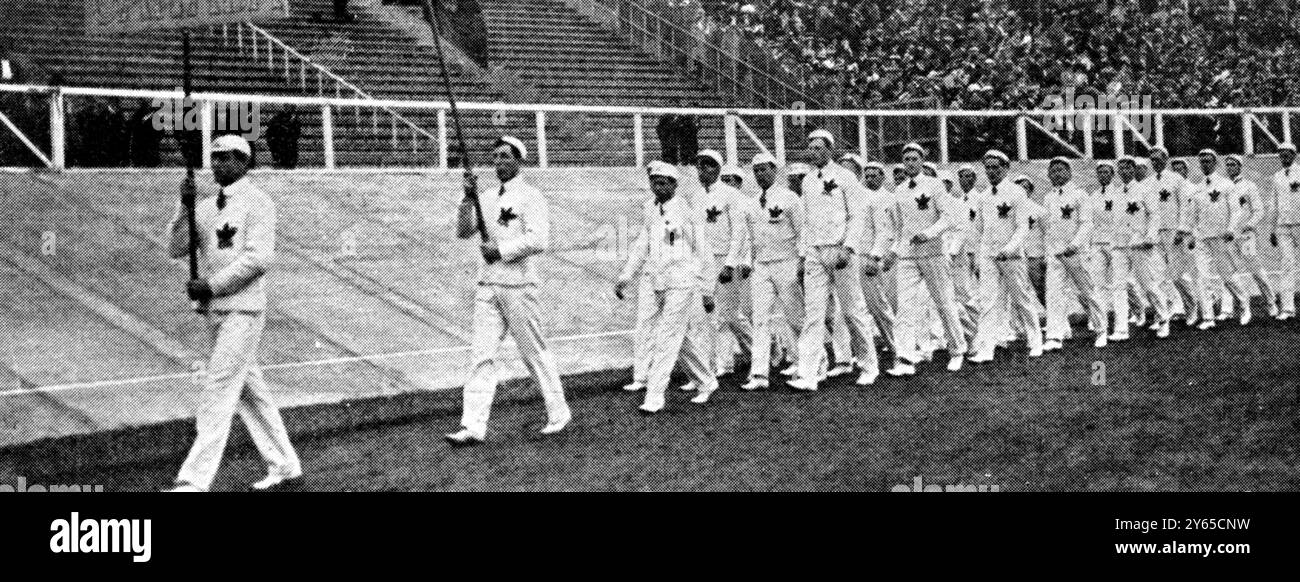 Opening Ceremony of the 1908 Olympic Games showing the diverse costumes ...