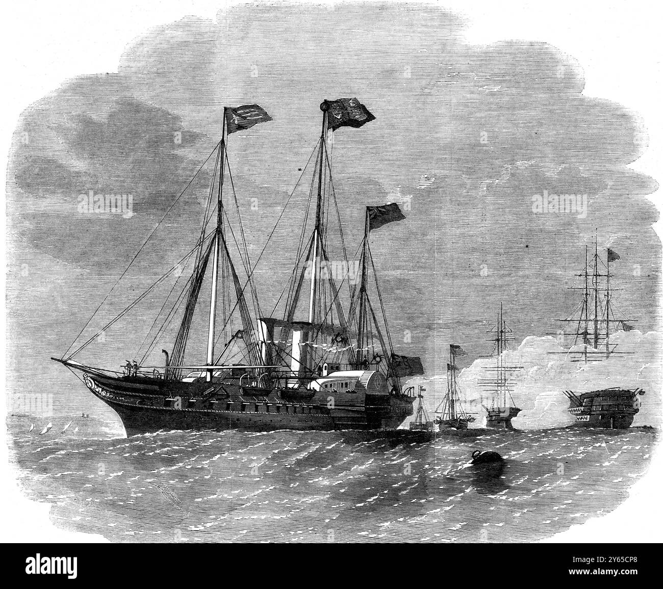 Victoria of wight ship Black and White Stock Photos & Images - Alamy