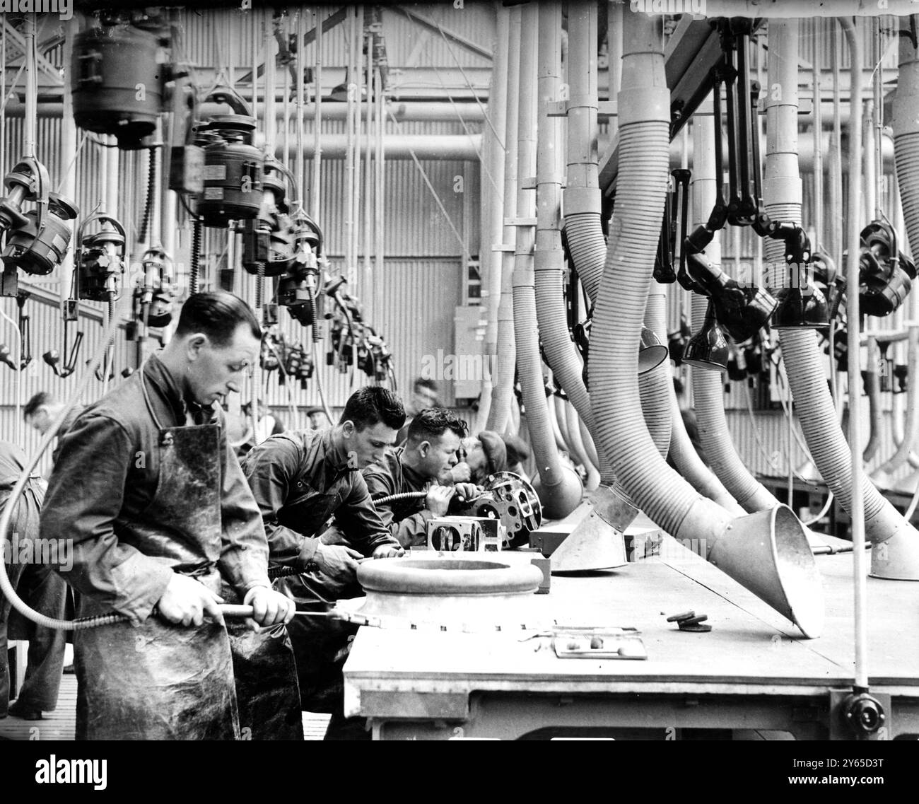 Shadow Factories aid RAF expansion Finishing the crank cases for aero ...