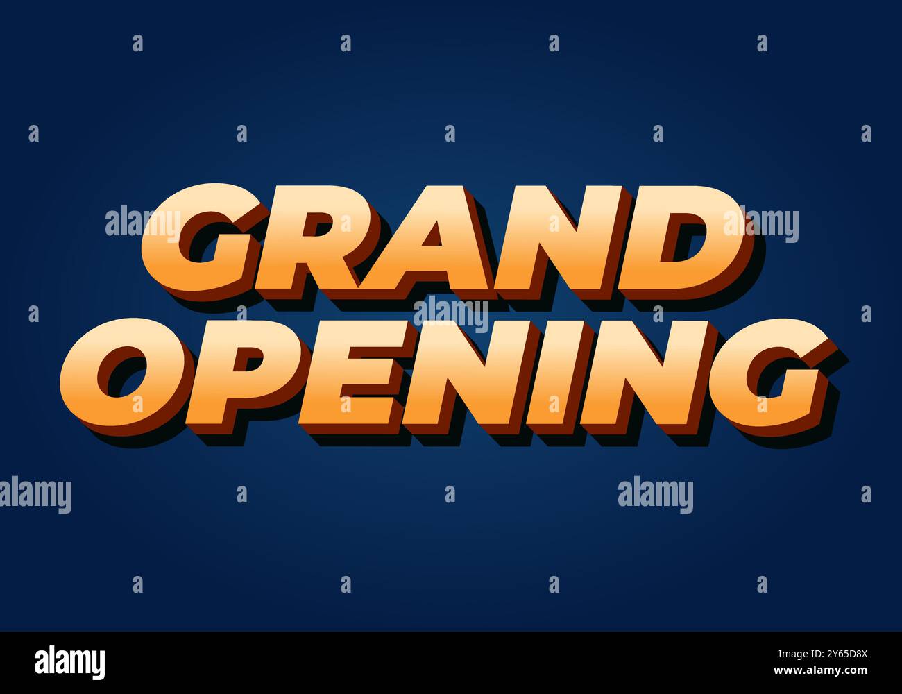 Grand opening. Text effect design in modern colors with 3D style Stock ...