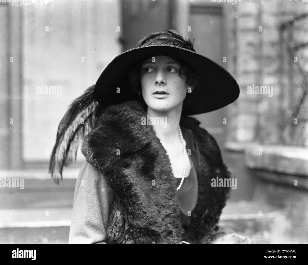 The Honourable Mrs Lionel Tennyson , wife of the famous England ...